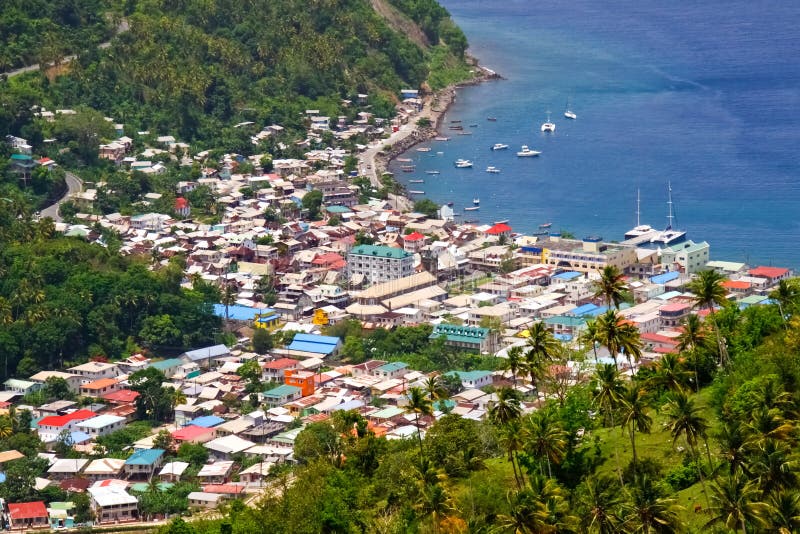 St. Lucia - Soufriere stock image. Image of city, paradise - 20400331