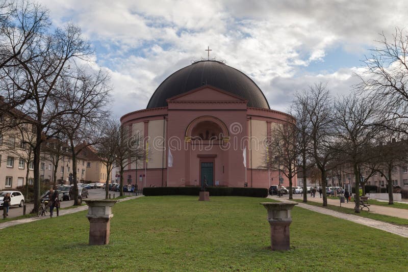 St.ludwig Church Darmstadt Germany Stock Image - Image of facade ...