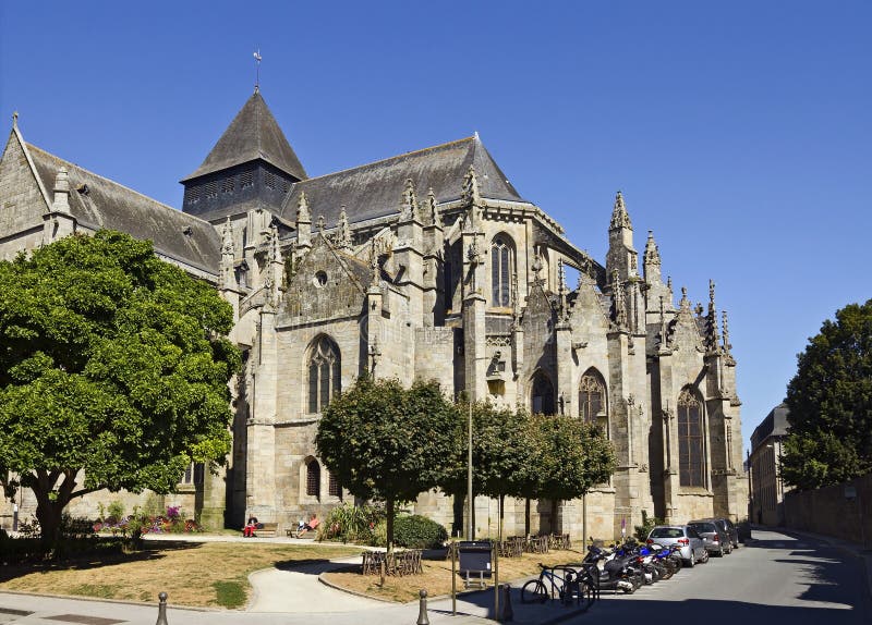 St Malo Church in Dinan, Francia Immagine Stock - Immagine di cappella ...