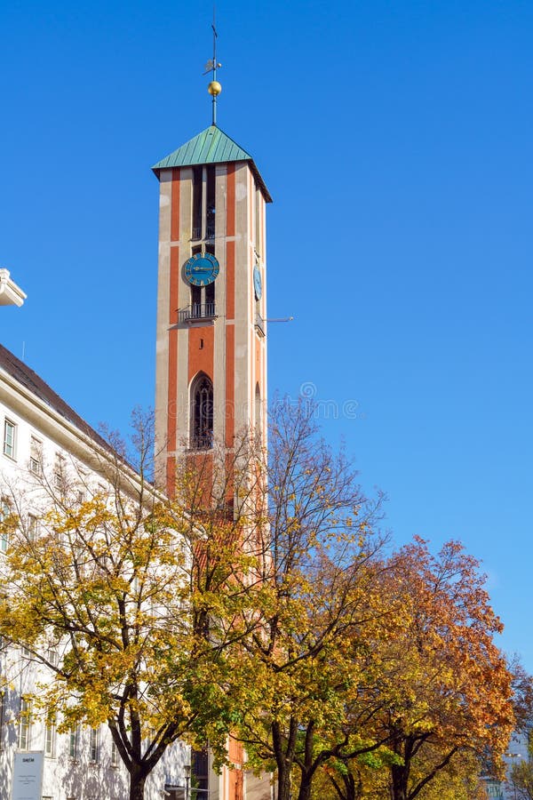 St. Marcus Church 1876 on Altstadtring, Munich, Germany Stock Photo ...