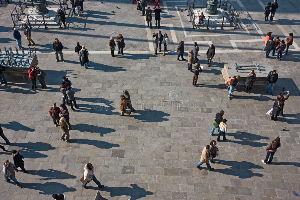 St. Mark Square, View from Above Editorial Image - Image of sellers ...