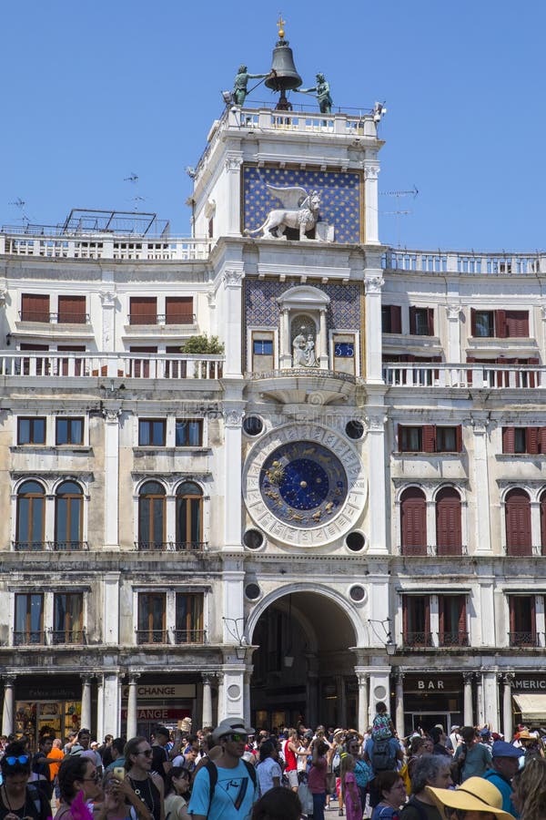 St. Marks Clock Tower in Venice Editorial Stock Image - Image of city ... St. Marks Clock Tower in Venice Editorial Stock Image - Image of city ...