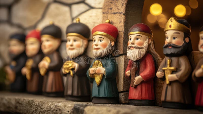 St Maroun Day St. Maroun Day Celebration with Decorative Figures in ...