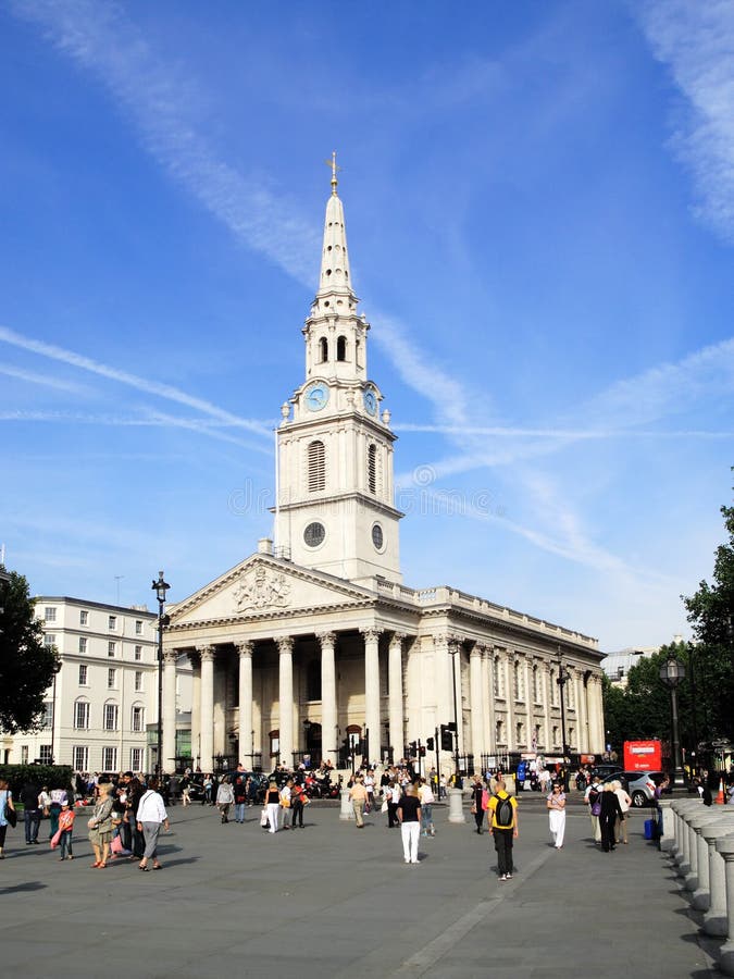 St Martin-in-the-Fields Church London England Stock Image - Image of ...