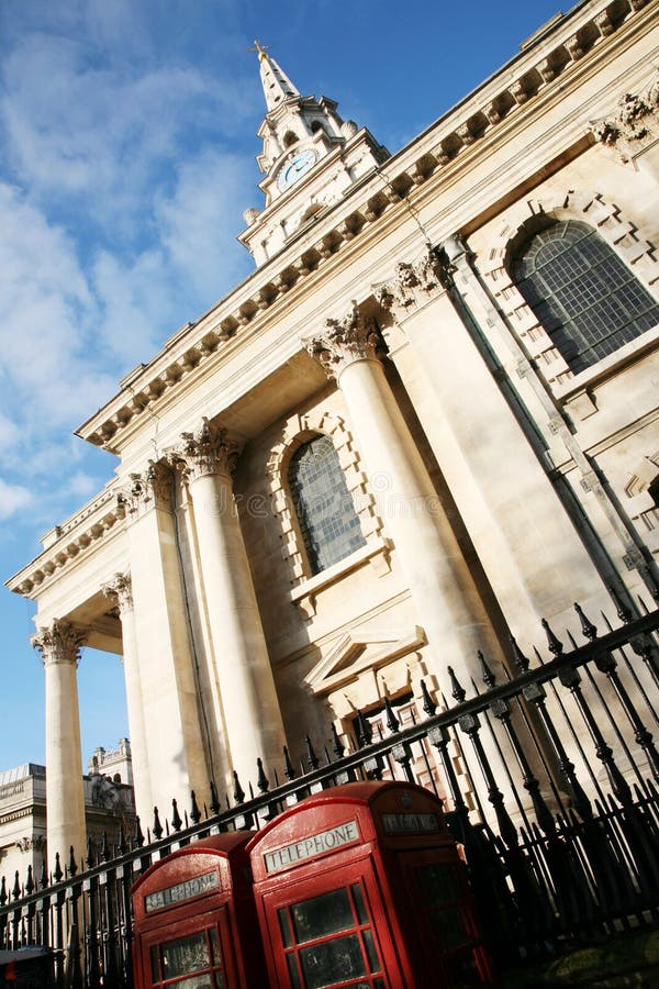 St Martin in the Fields Church Stock Photo - Image of trafalgar ...