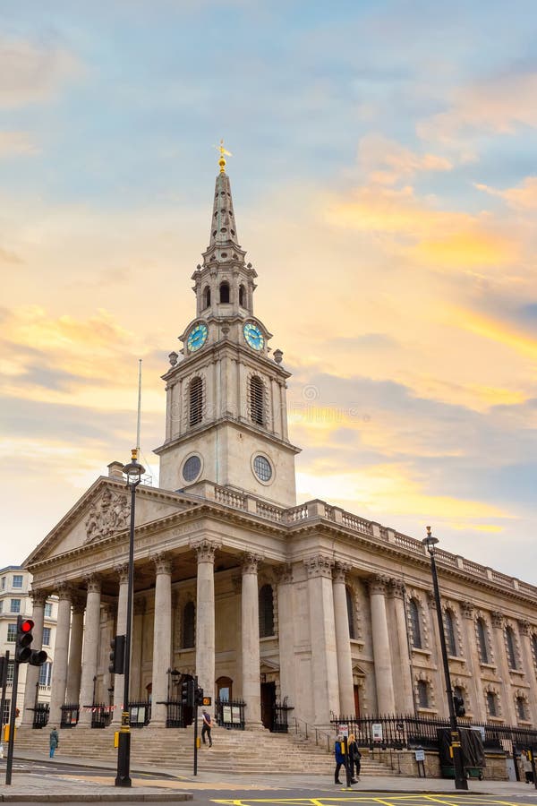 St Martin-in-the-Fields Church in London, UK Editorial Image - Image of ...
