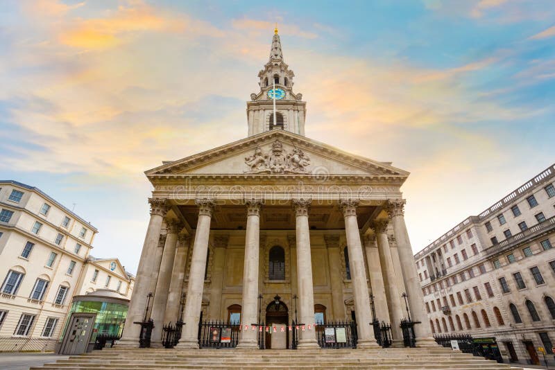St Martin-in-the-Fields Church in London, UK Editorial Stock Photo ...