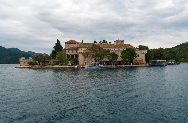 St. Mary Benedictine Monastery on the Mljet Island - Croatia Editorial ...