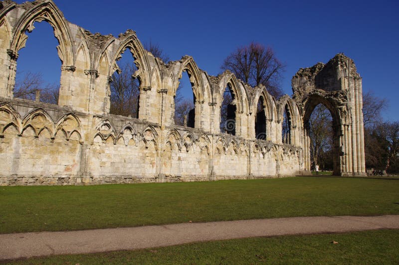 St Mary s Abbey, York stock image. Image of second, museum - 13527791