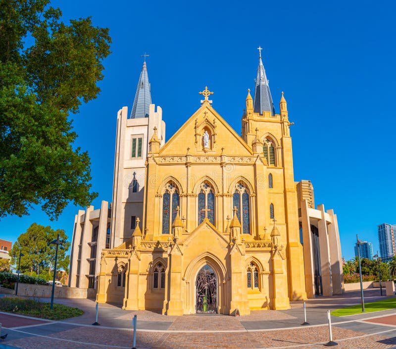 St. Mary S Cathedral in Perth, Australia Stock Photo - Image of mary ...