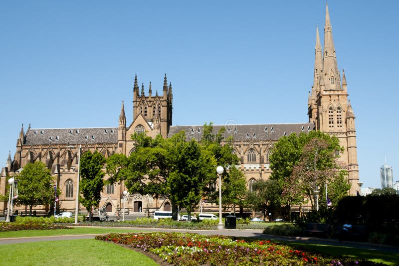 St Mary`s Cathedral - Sydney - Australia Stock Image - Image of ...