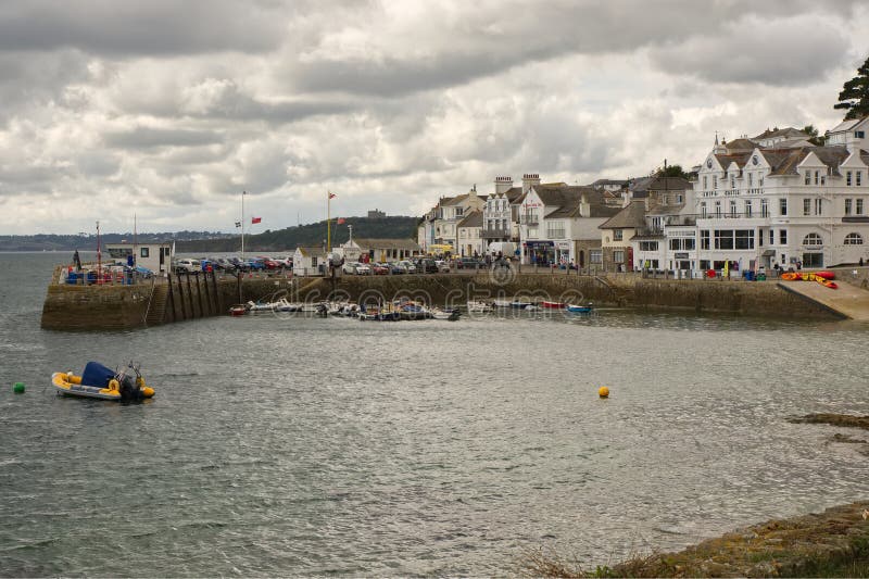 St Mawes Cornwall Visitors To the Town in Beautiful Weather Editorial ...