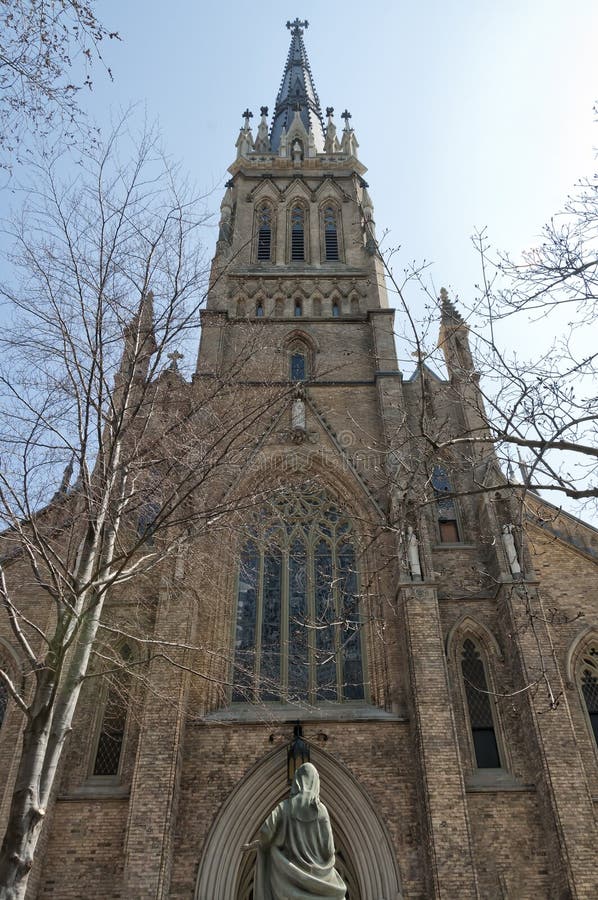 St. Michael`s Cathedral Basilica in Toronto - Ontario, Canada Stock ...