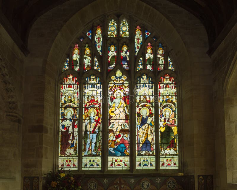 St Michael Church Stained Glass Editorial Photography - Image of ...
