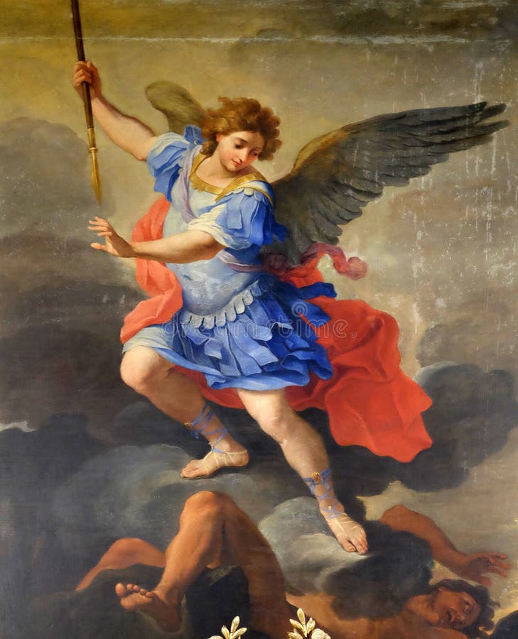 St Michael o arcanjo imagem de stock editorial. Imagem de pintura ...