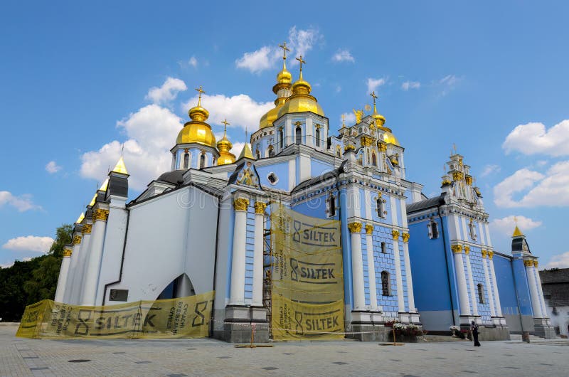 St. Michael S Golden-Domed Monastery of Kiev - Ukraine Stock Photo ...