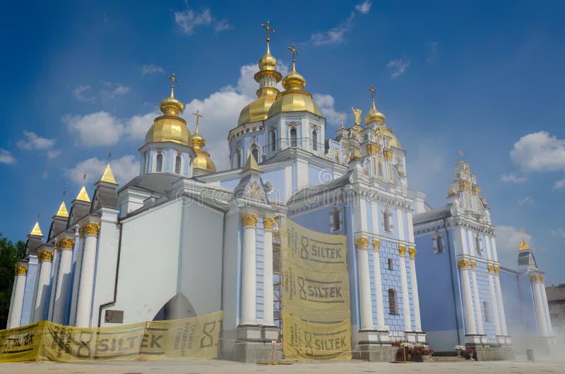 St. Michael S Golden-Domed Monastery of Kiev - Ukraine Stock Photo ...