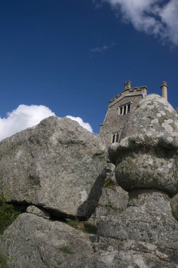 St. michael`s mount rock stock image. Image of michaels - 157106147