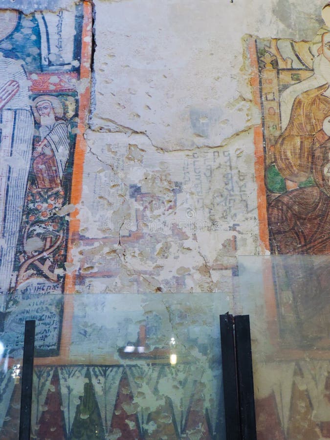 Christian old mural editorial image. Image of anton - 113733565