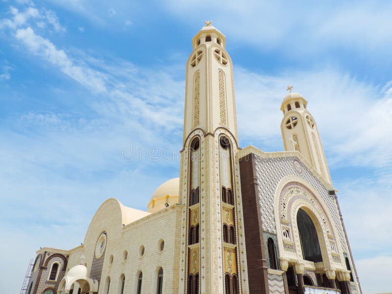 St. Mina Cathedral at Egypt Stock Image - Image of egypt, christ: 99127869