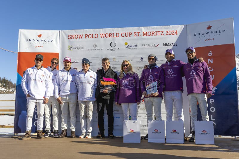 Awards Ceremony at the Snow Polo World Cup St.Moritz 2024 Finals ...