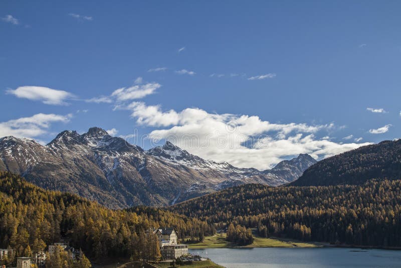 St. Moritz lake stock image. Image of moritzersee, moritz - 46770383