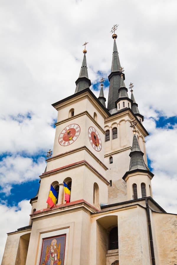 St Nicholas Church in Brasov Stock Photo - Image of christianity ...
