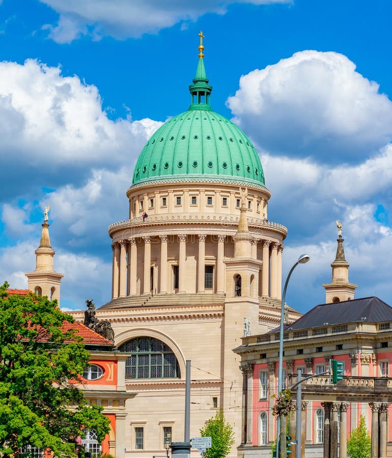 St. Nicholas Church Dome in Potsdam, Germany Stock Image - Image of ...