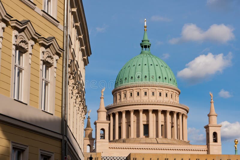 St. Nicholas Church, Potsdam, German Stock Photo - Image of town ...