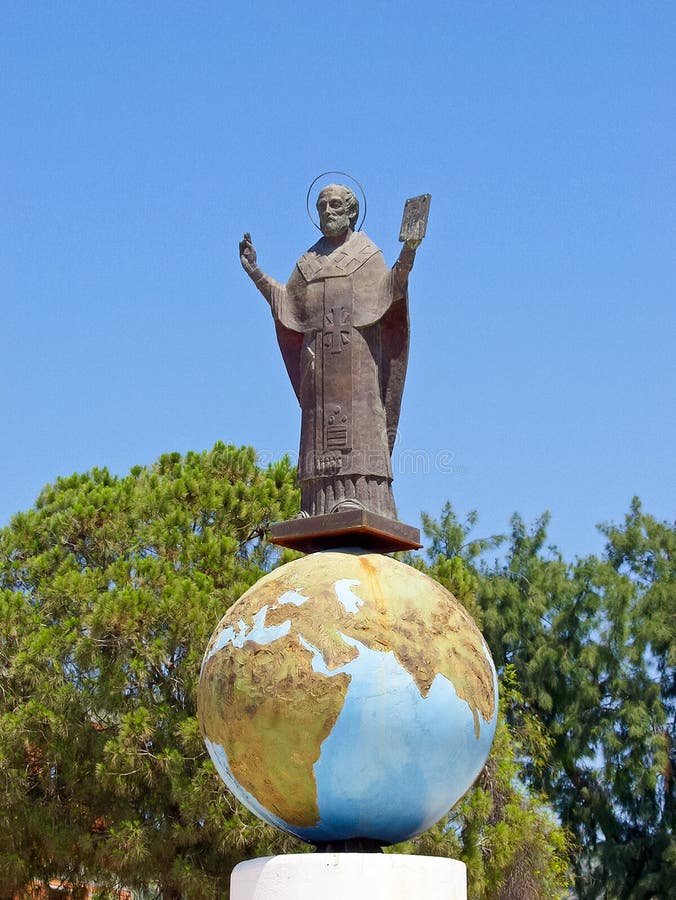 St. Nicholas stock image. Image of antique, painted, fence - 34298599