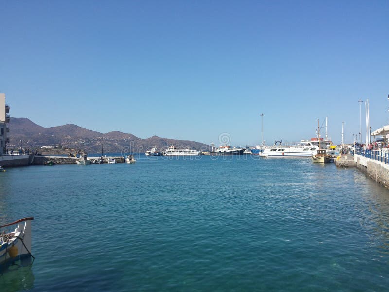 St Nicholas ( Nikolaos) Bay, Crete Editorial Photo - Image of coast ...