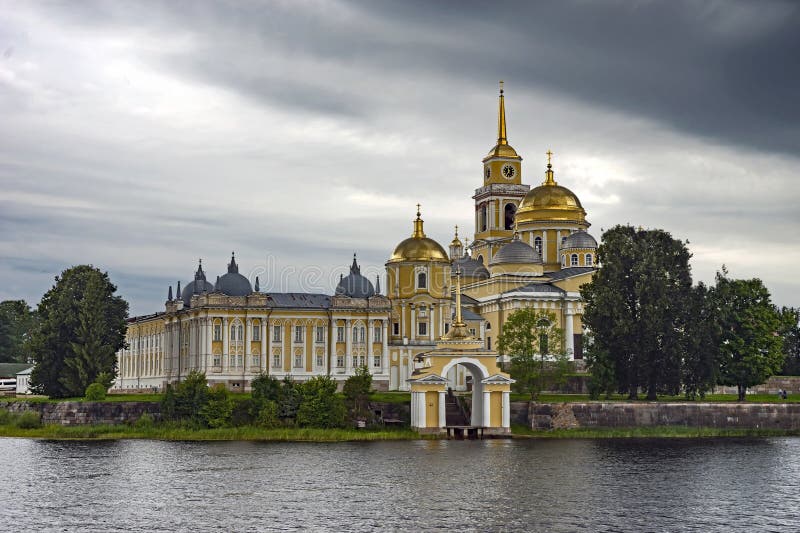 St. Nil monastery 3 stock image. Image of russian, dome - 369431541