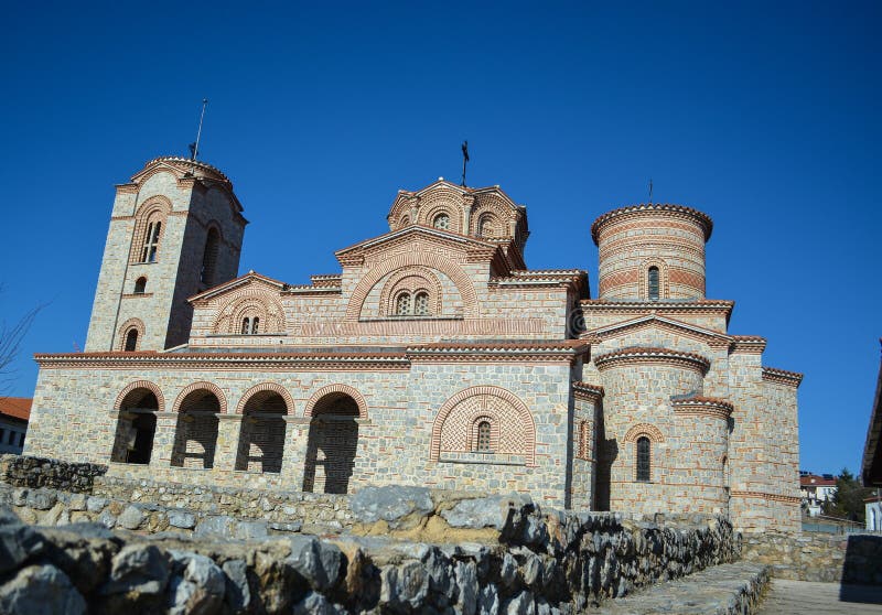 St.Panteleimon Monastery in Ohrid Stock Photo - Image of fortress ...