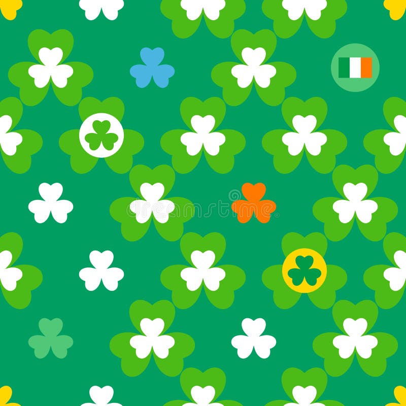 Shamrock Pattern stock vector. Illustration of repeating - 3871826