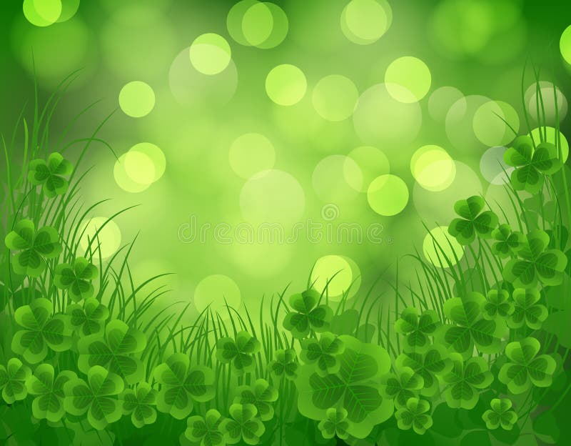 St. Patrick S Day Floral Background - Vertical Stock Vector ...