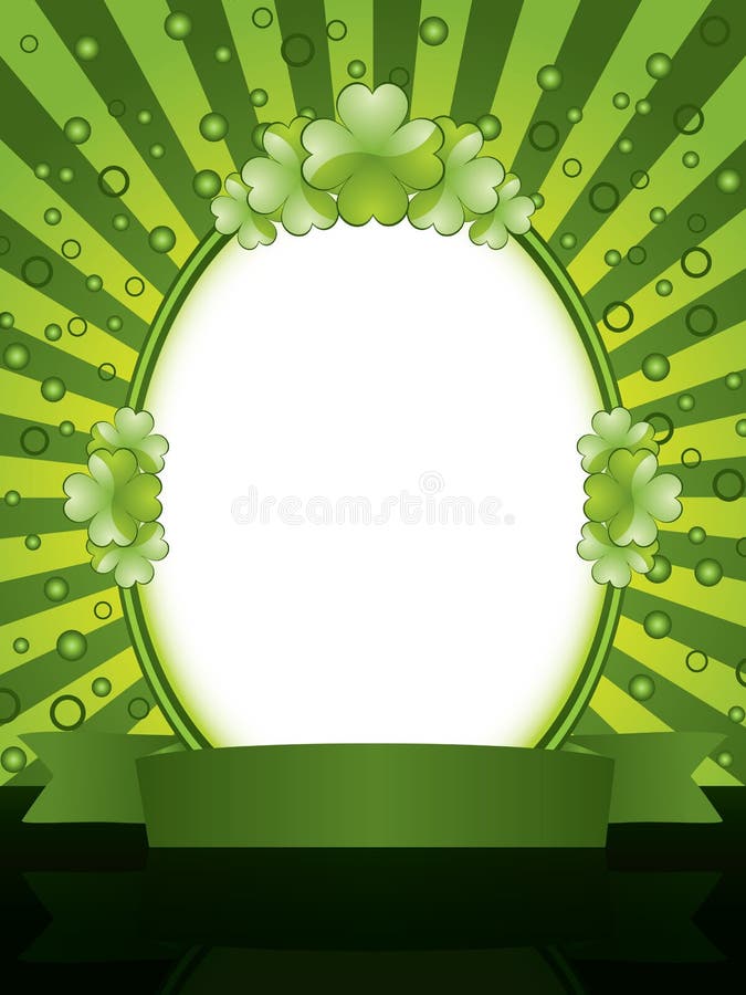 St. Patrick s day frame stock vector. Illustration of floral - 13020240