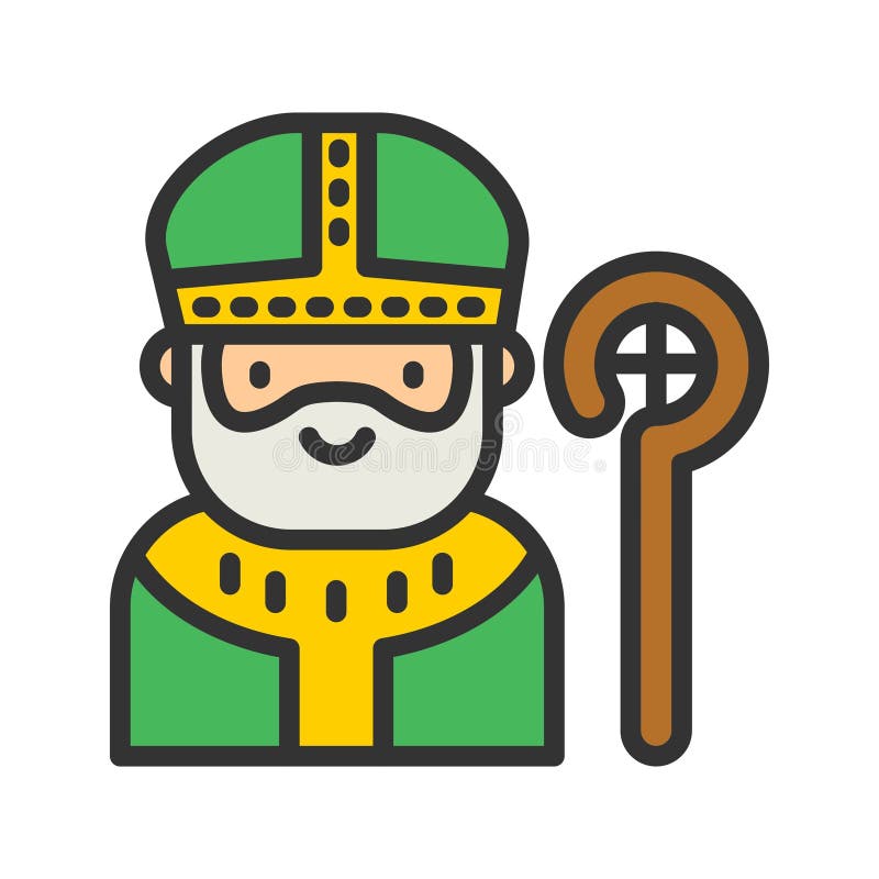 St Patrick Icon Image. stock vector. Illustration of symbol - 287228214