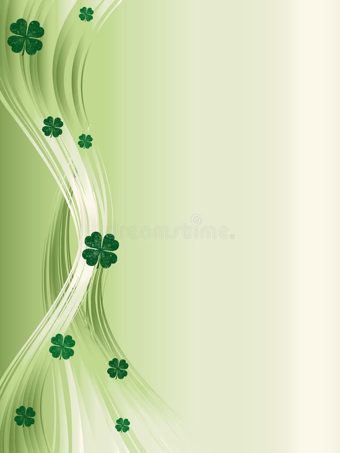St. Patrick S Day Floral Background - Vertical Stock Vector ...