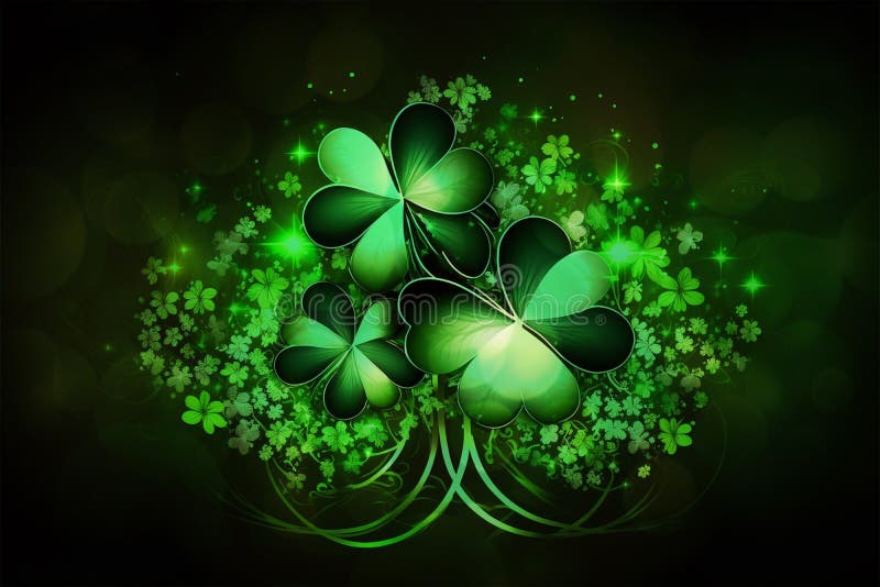 St. Patrick S Day Abstract Green Background for Design Colorful ...