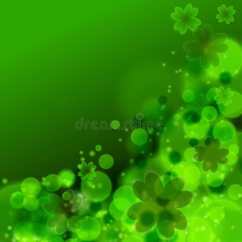 St. Patrick S Day Background in Green Colors Stock Illustration ...