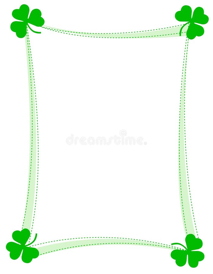 St. Patrick s day border stock vector. Illustration of artistic - 12221278