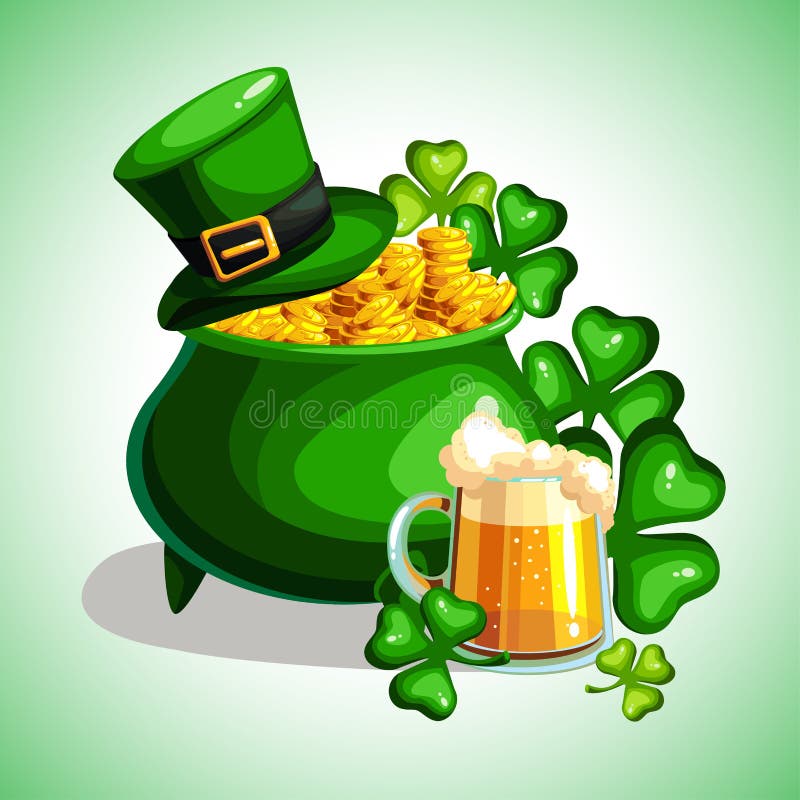 St. Patrick S Day Cartoon Poster. Vector Illustration Stock Vector ...