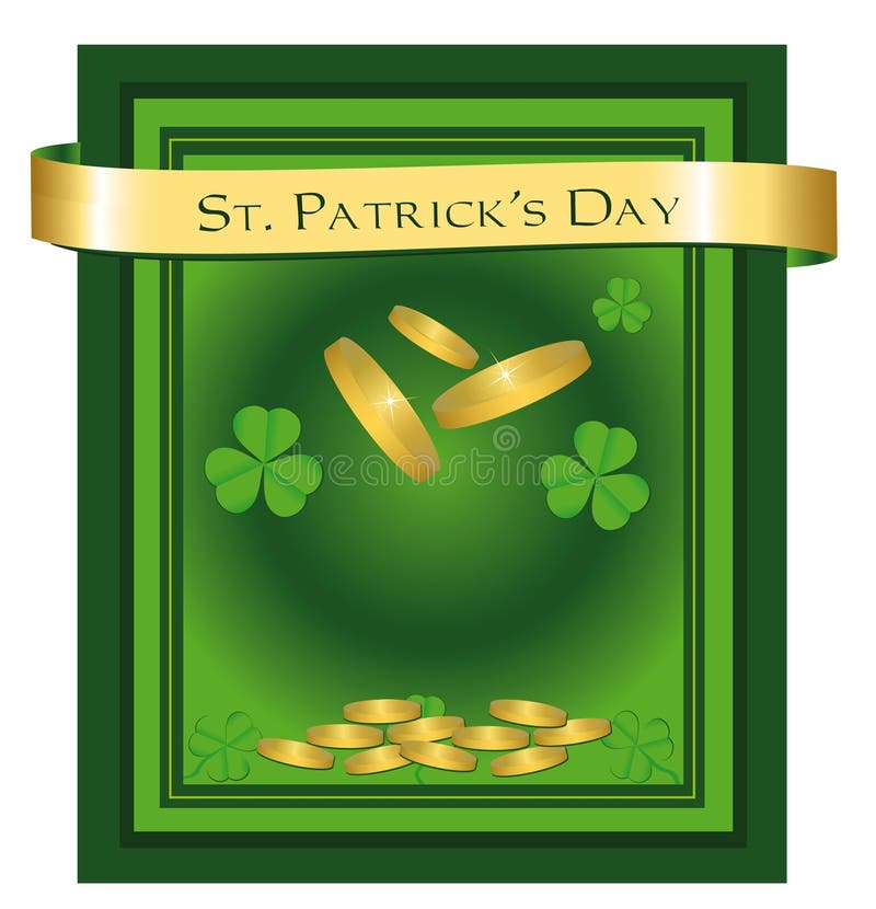 St. Patrick S Day Congratulations Stock Vector - Illustration of label ...