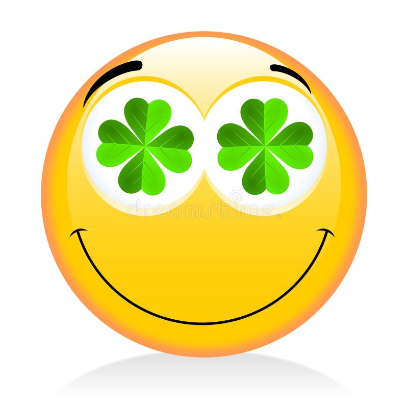 Shamrock Emoji Expressions stock vector. Illustration of surprised ...