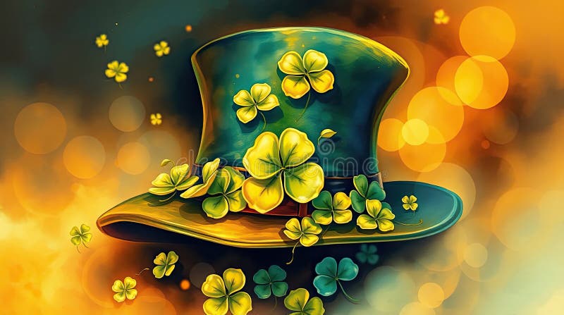 St. Patrick S Day Green Lucky Hat Stock Image - Image of costume, vibrant: 362947729
