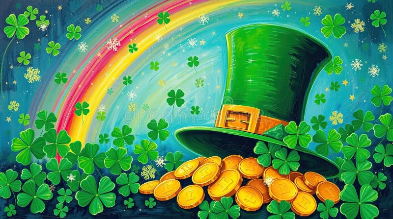 St. Patrick S Day Green Lucky Hat Stock Image - Image of irish, ireland: 362947795