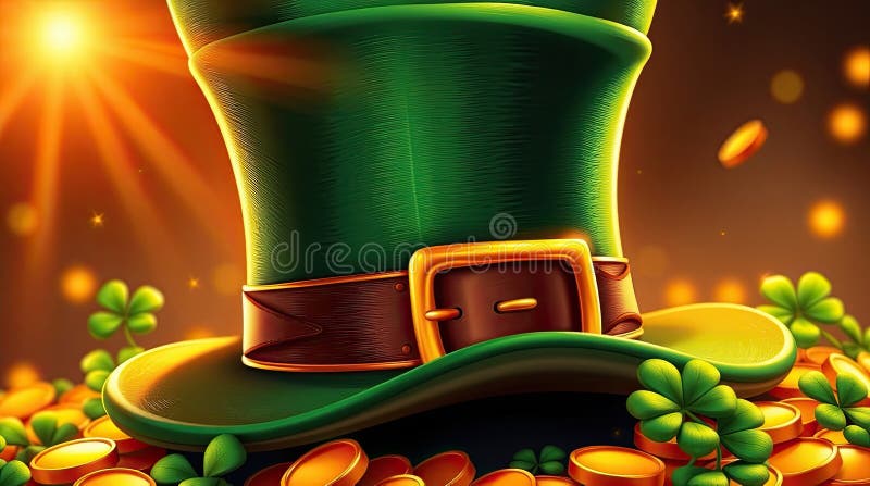 St. Patrick S Day Green Lucky Hat Stock Photo - Image of whimsical ...