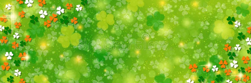 St.Patrick`s Day Green Vector Banner Template Stock Vector ...