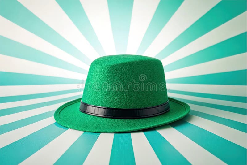 St. Patrick S Day Hat - Comic Book Style Hat with Bold Graphics Stock ...