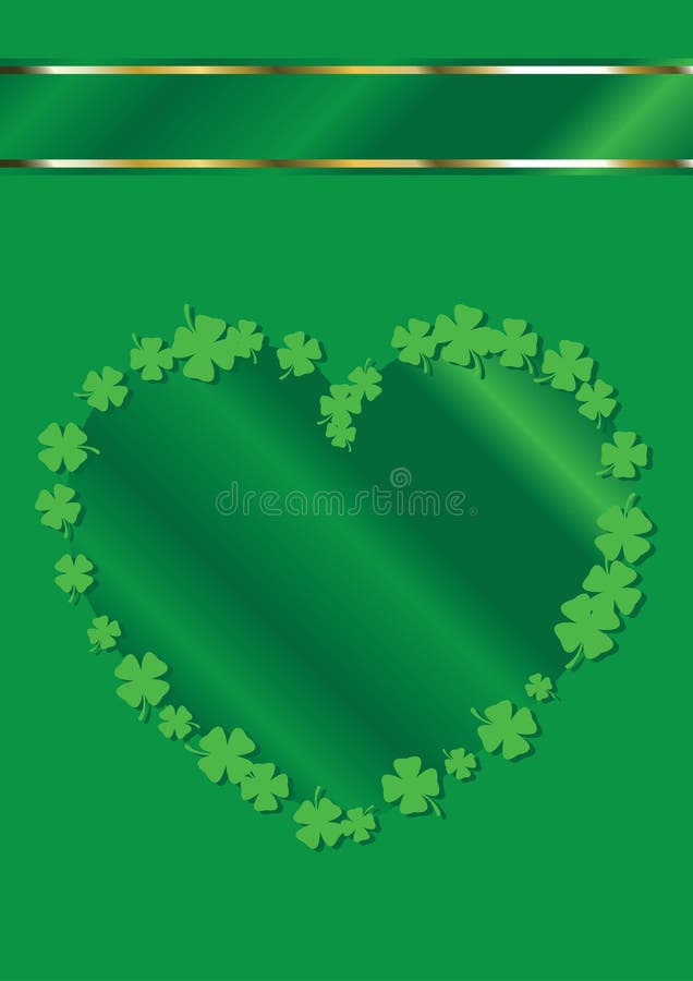 St. Patrick's Day Heart Shape Background Picture. Image: 8186031
